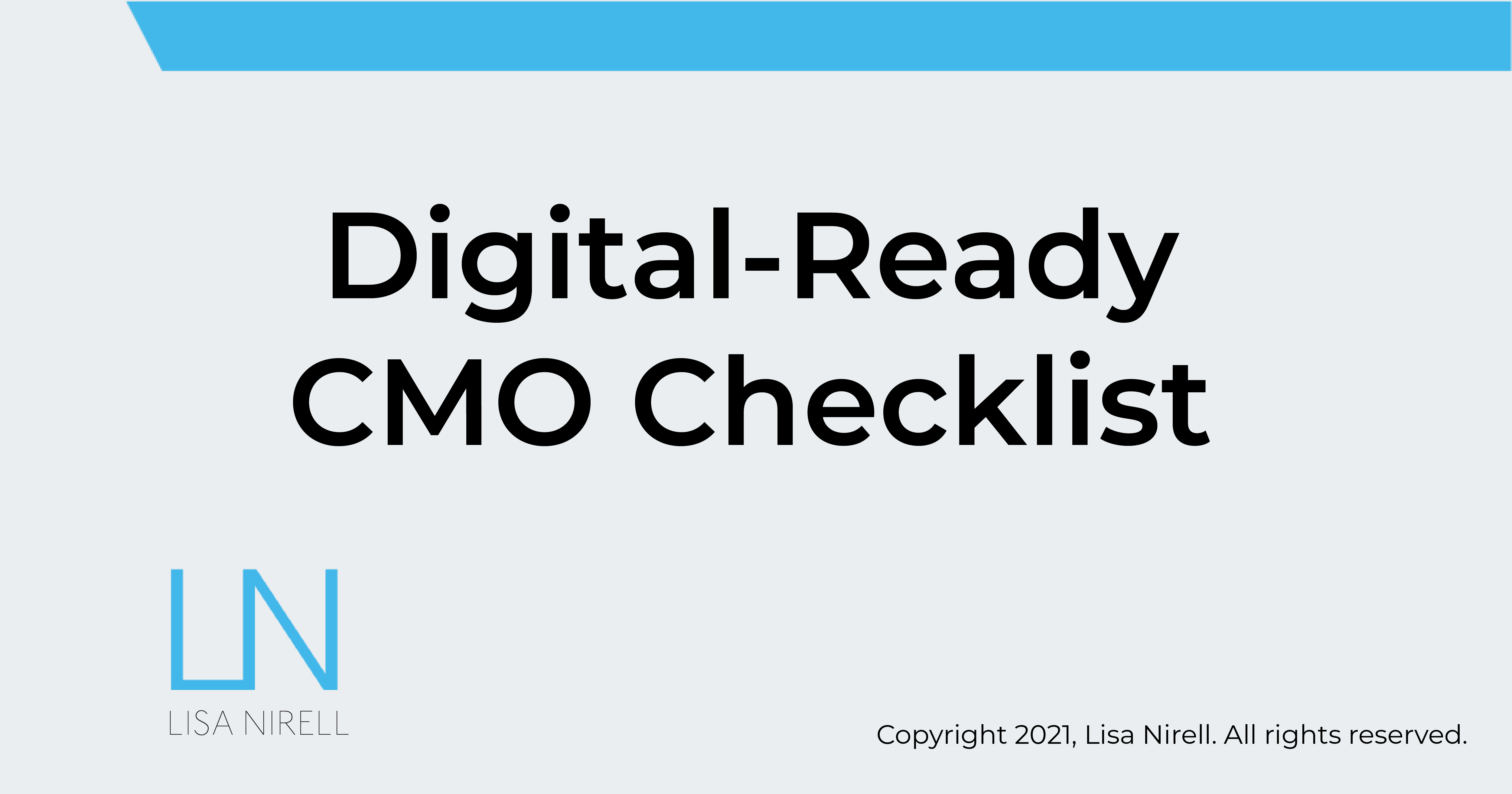 Digital-Ready CMO Checklist Survey